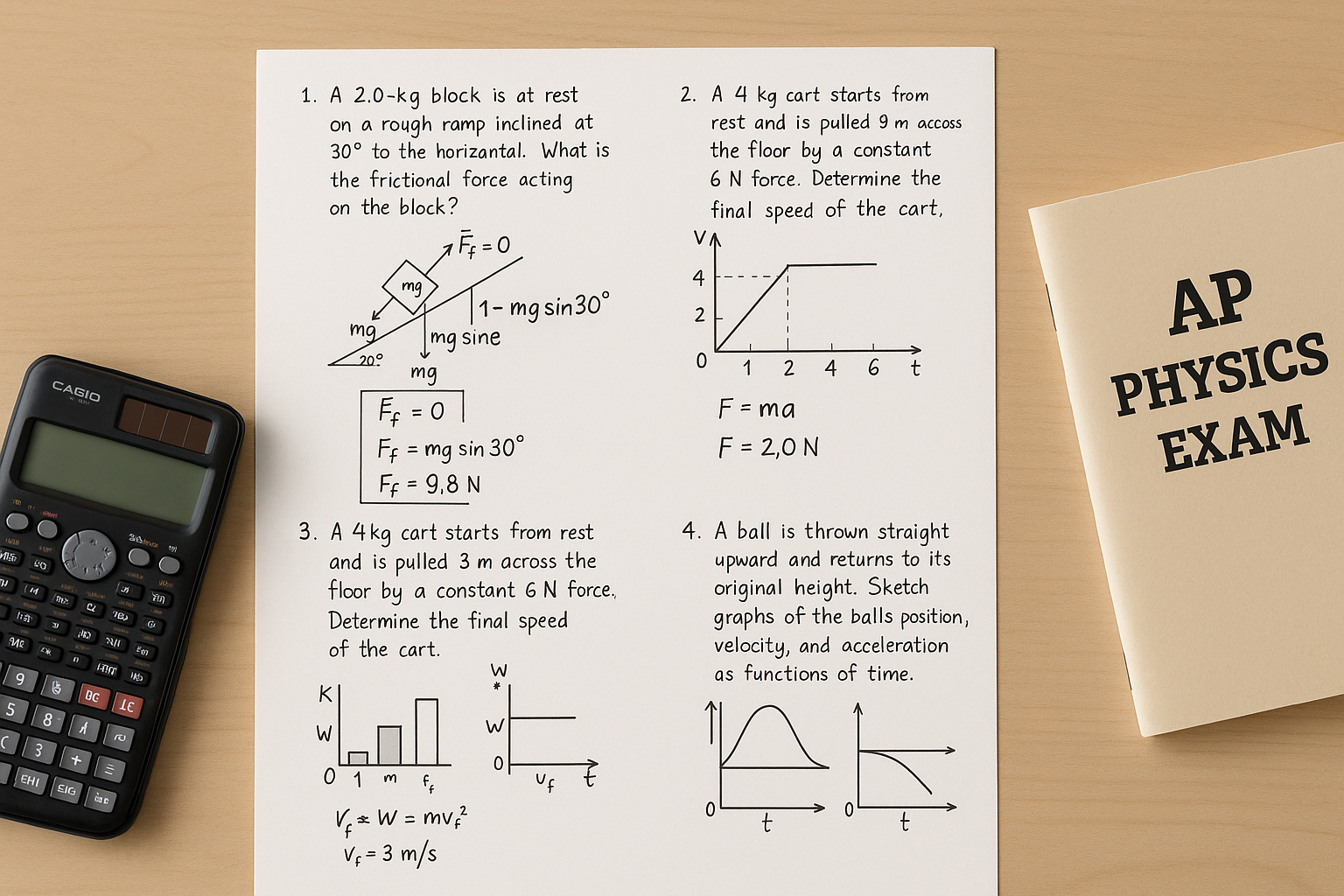 AP Physics 1 FRQ Practice: 8 Questions & Solutions | ++tutors